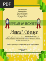 Certificate For SSG Officers | PDF