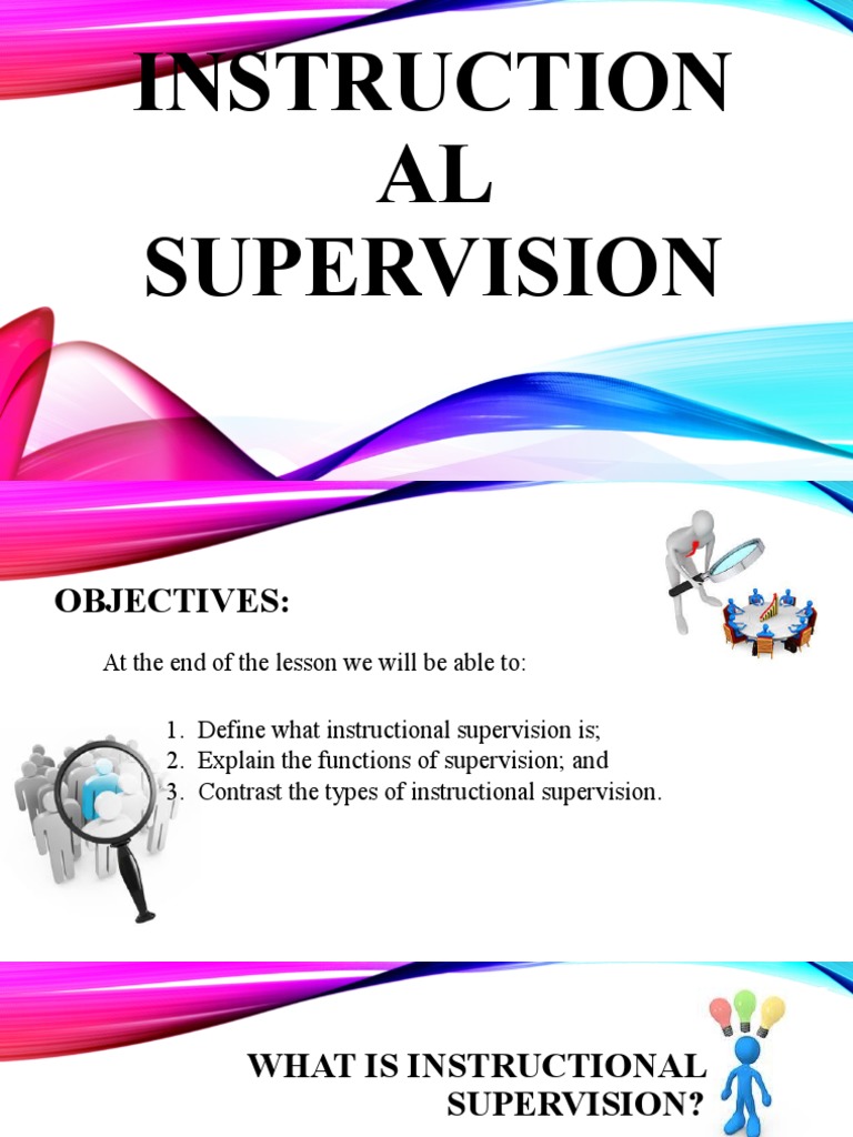 Types of Instructional Supervision Explained | PDF | Teachers | Goal