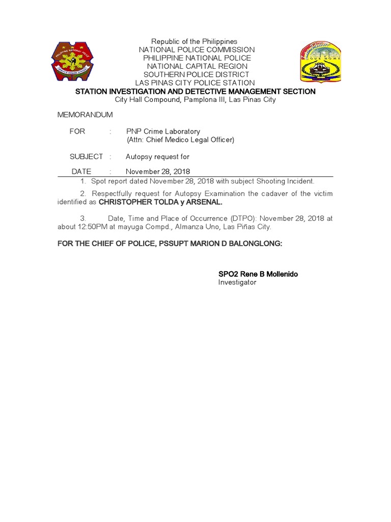 Spot Report | PDF | Detective | Police