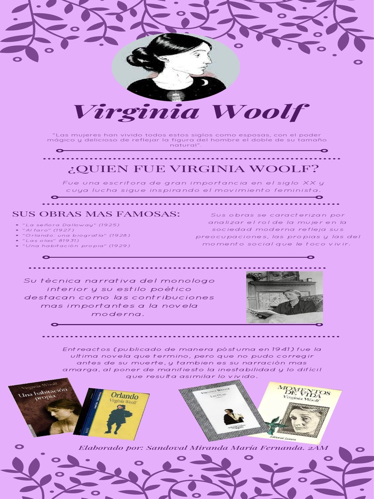 Virginia Woolf Infografia | PDF