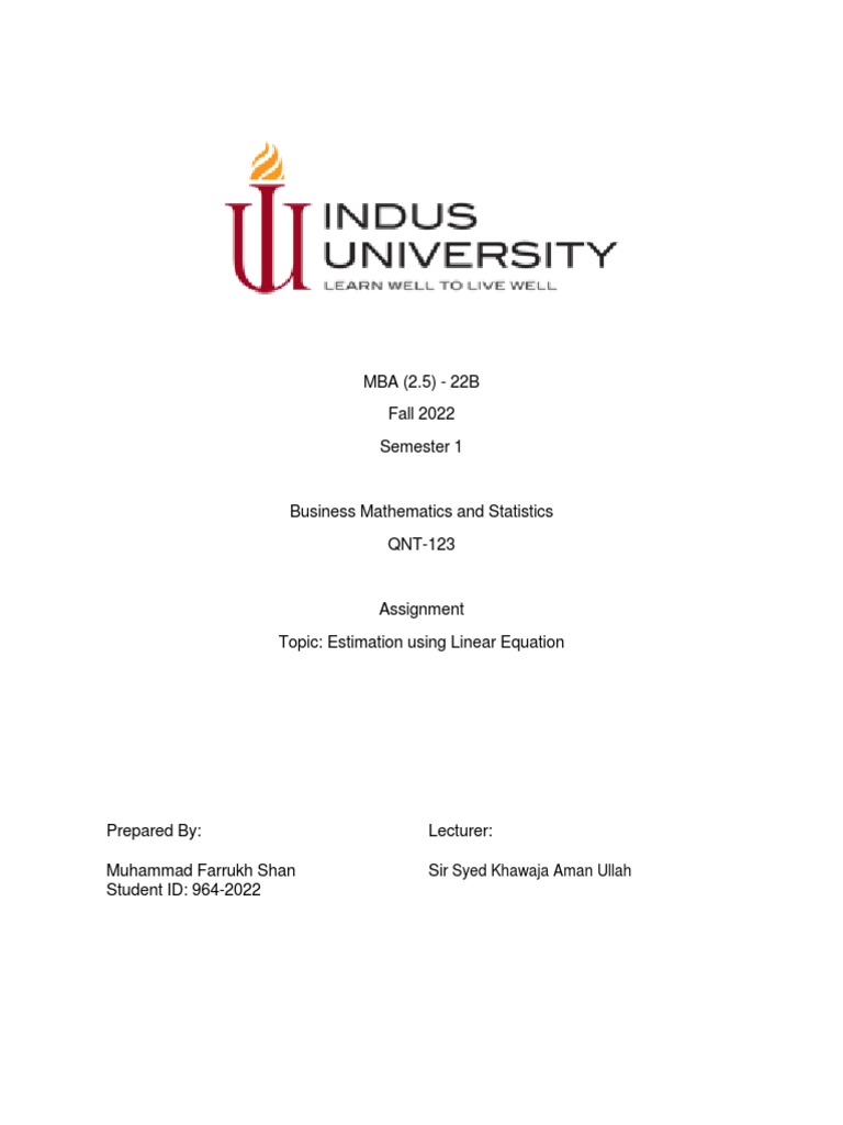 Assignment Bm&s 1st Sem | PDF | Value (Economics) | Statistics