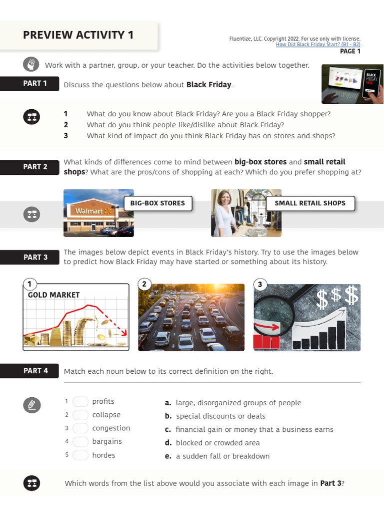 Howdidblackfridaystart Lessonplan | PDF | Black Friday (Shopping ...