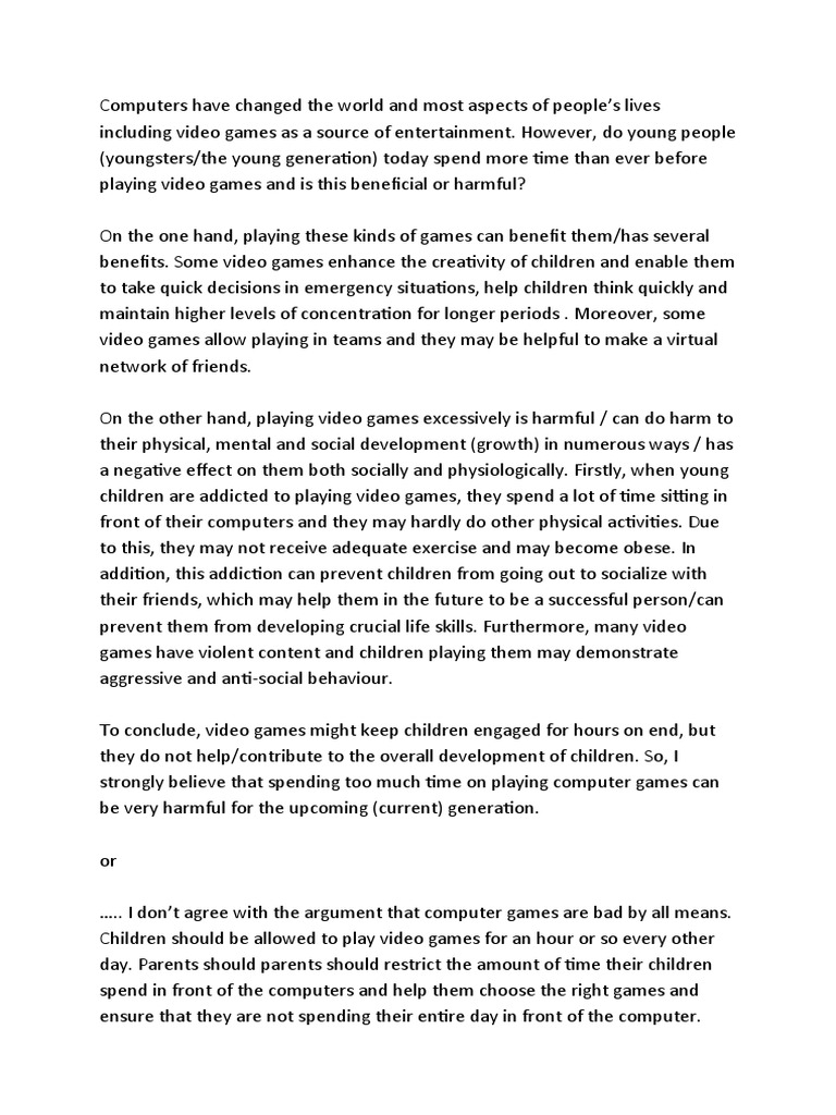 Playing Video Games | PDF | Video Games | Psychology