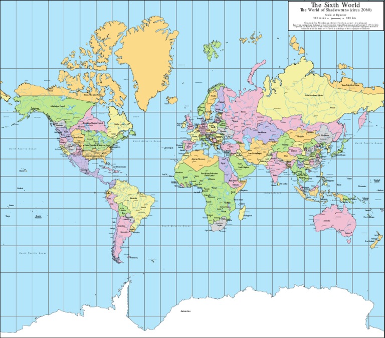 Shadowrun 6th World Map | PDF