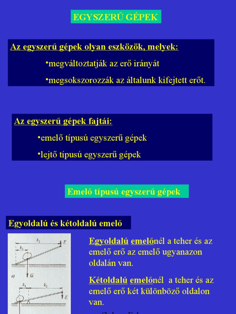 Egyszeru Gepek | PDF