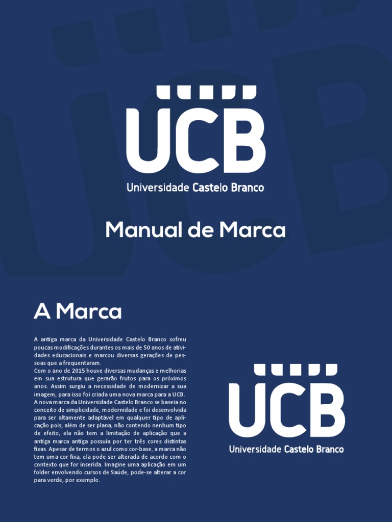 Manual da Marca UCB | PDF | Cor | Castelo