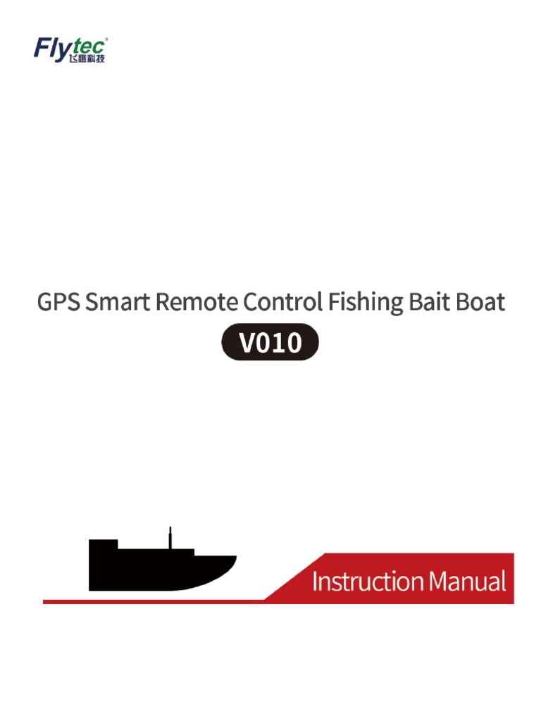 Flytec V010 GPS Fishing Bait Boat Manual | PDF