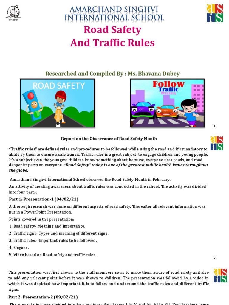 Traffic Rules & Road Safety | PDF | Road | Traffic