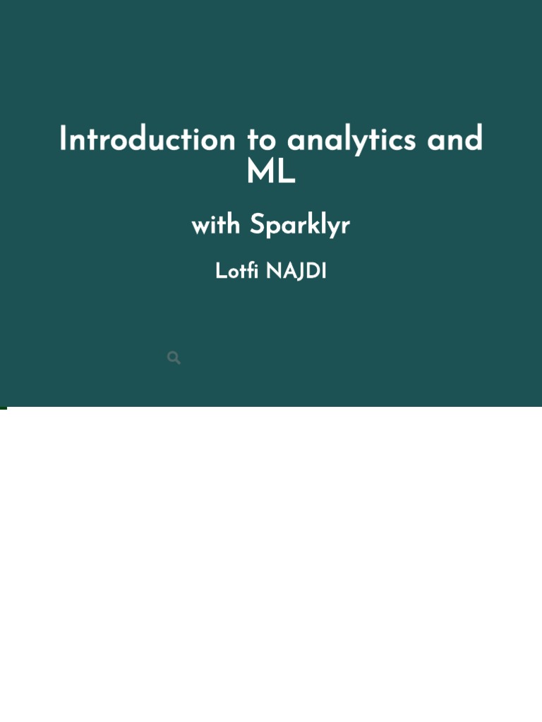 Intro To Analytics and ML With Sparklyr | Download Free PDF | Apache Spark | Data Management
