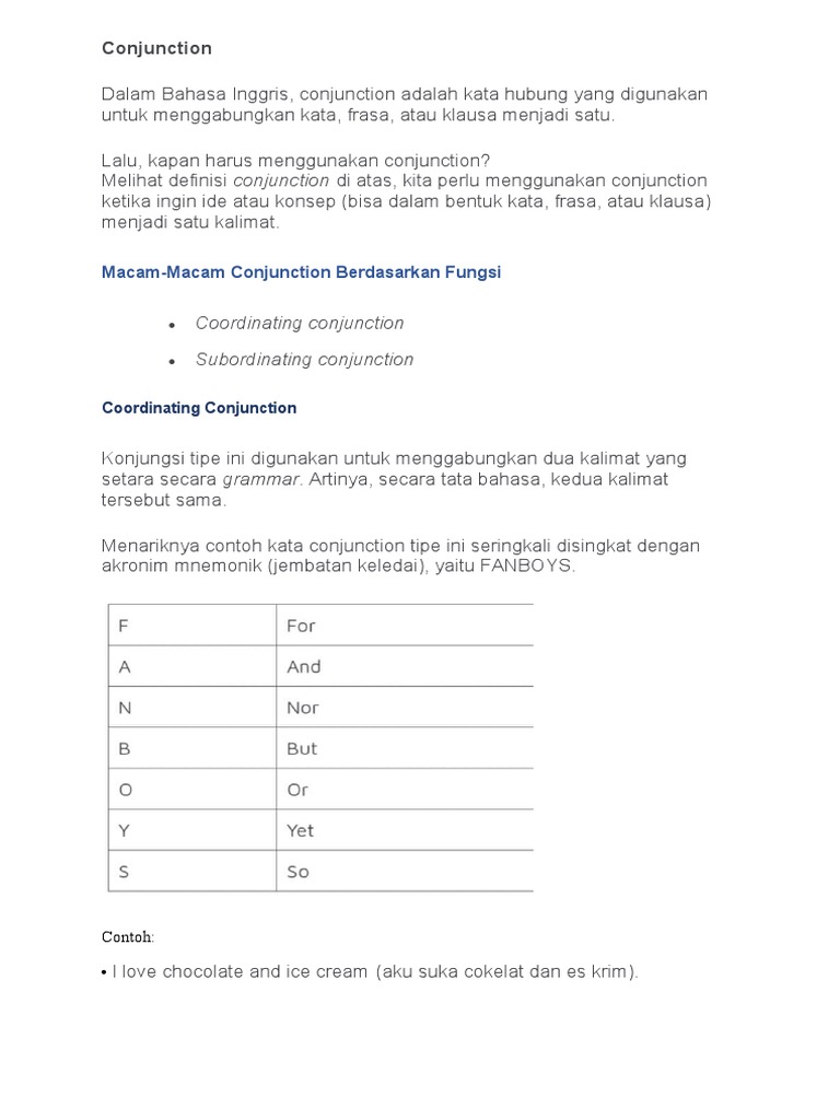 Materi Conjunction (Perbaikan Nilai Aliya Raihana) | PDF