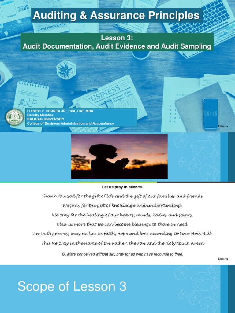 Lesson 3 | PDF | Audit | Sampling (Statistics)