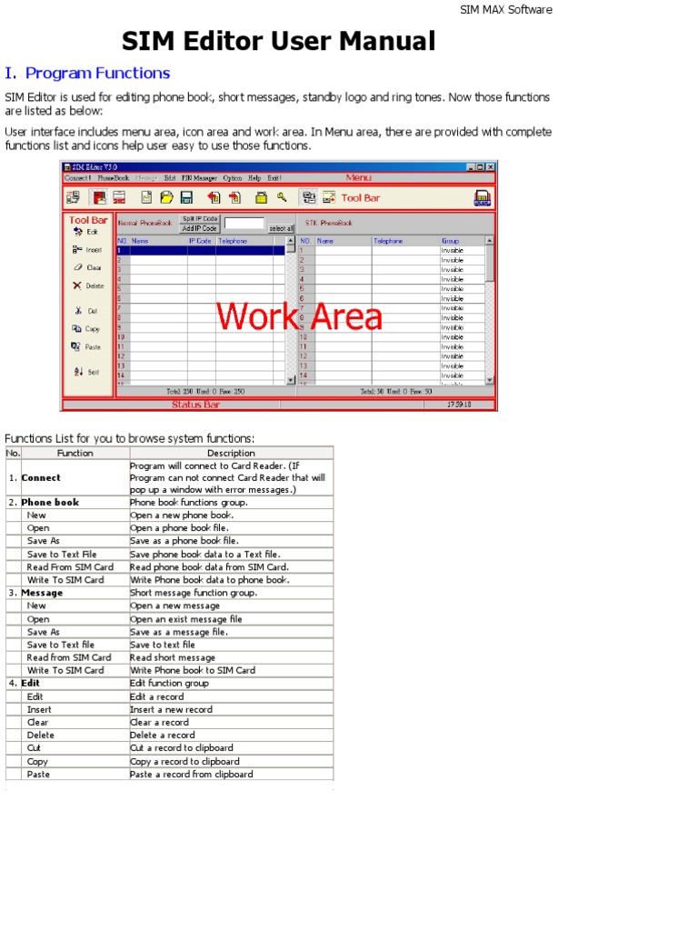 Manual Sim Editor 9.0 | PDF | Personal Identification Number | Icon ...