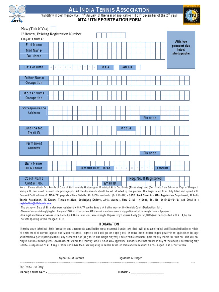 Registration Form | PDF | Government | Government And Personhood