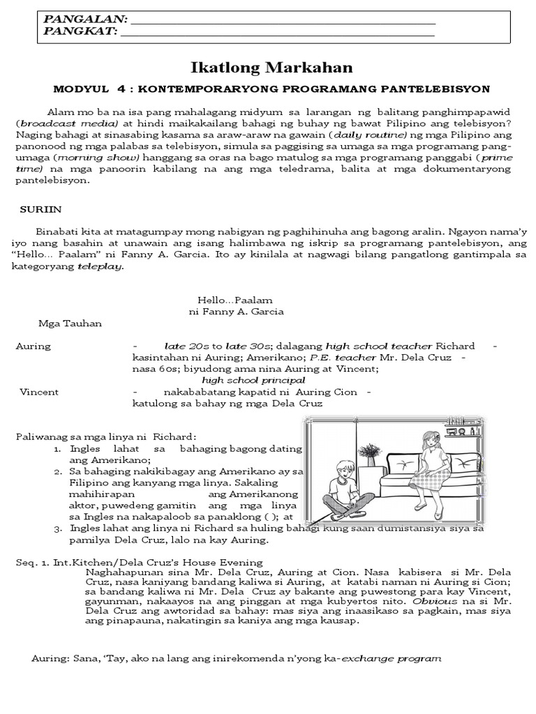 Filipino 8 SLMs 3rd Quarter Module 4 | PDF Filipino 8 SLMs 3rd Quarter Module 4 | PDF
