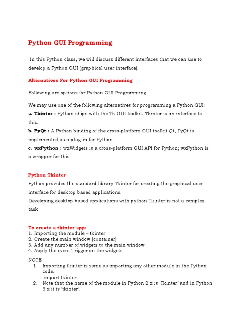 TK Inter | PDF | Menu (Computing) | Graphical User Interfaces