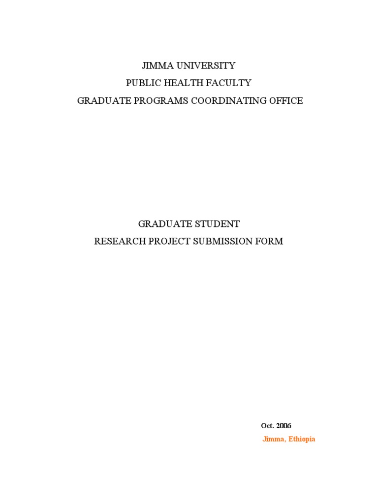 JU Research Protocol-1 | PDF | Methodology | Science