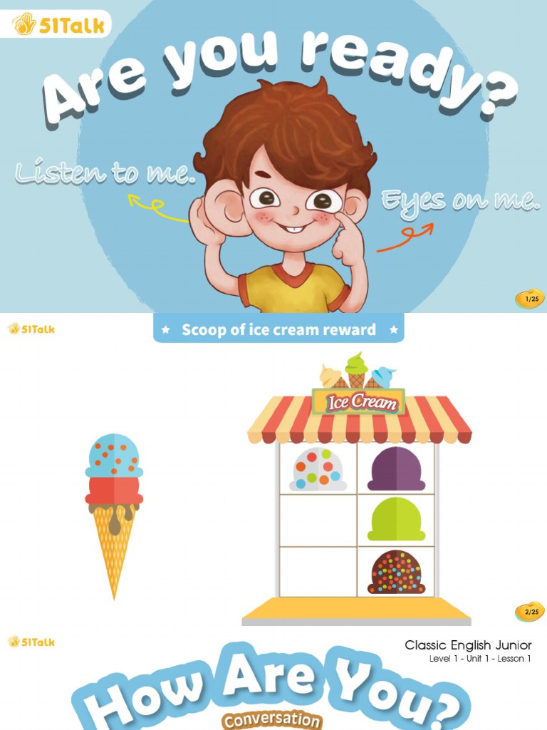 Level 1 - Unit 1 - Lesson 1 - How Are You | PDF