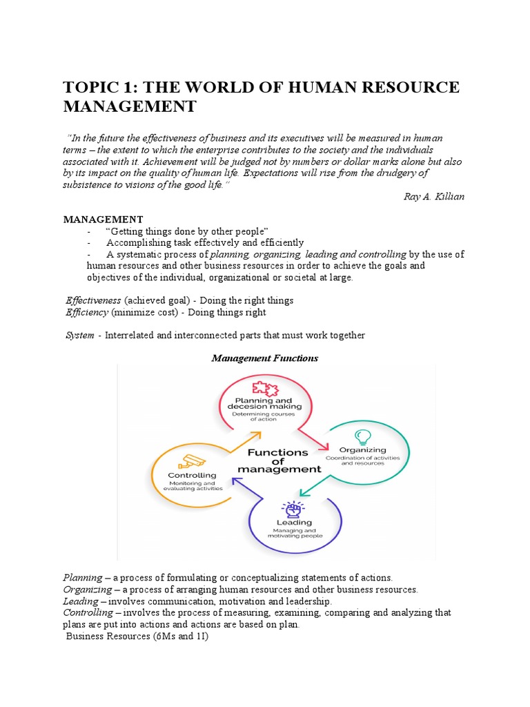 The Foundations of Effective Human Resource Management: Attracting ...
