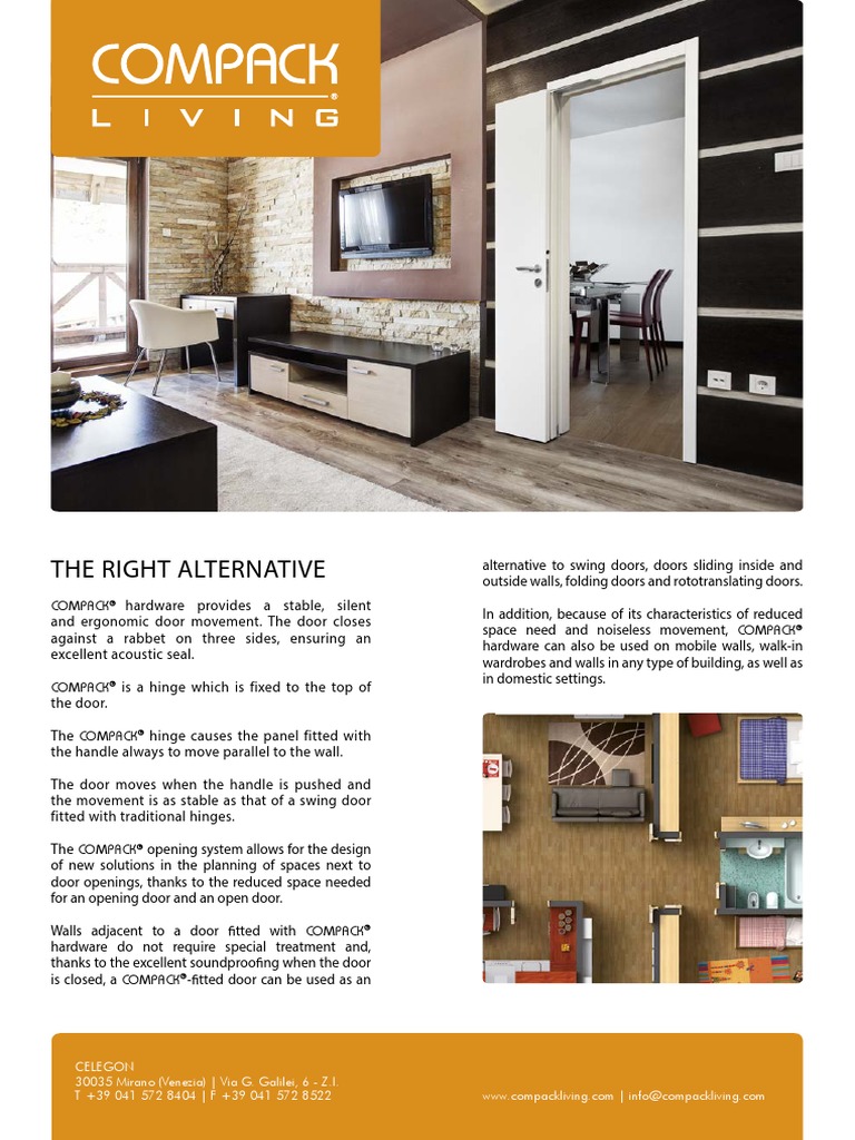 Presentation COMPACK LIVING ENG | PDF | Door | Civil Engineering