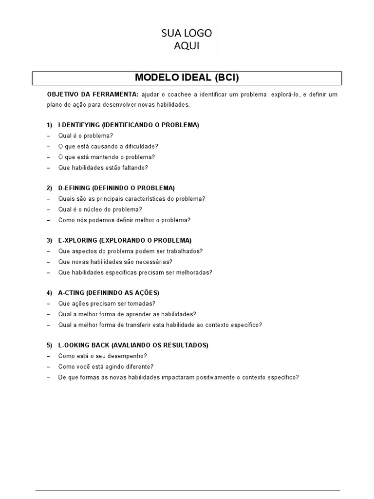 Modelo Ideal Bci | PDF | Autoajuda