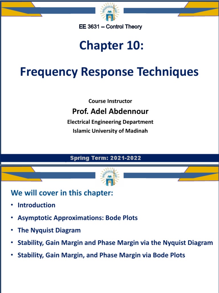 Control Theory: Frequency Response Techniques | PDF | Electronics | Systems Science