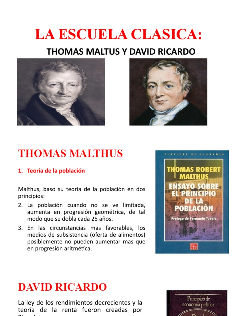 Malthus y Ricardo: Teorías Económicas Clave | PDF