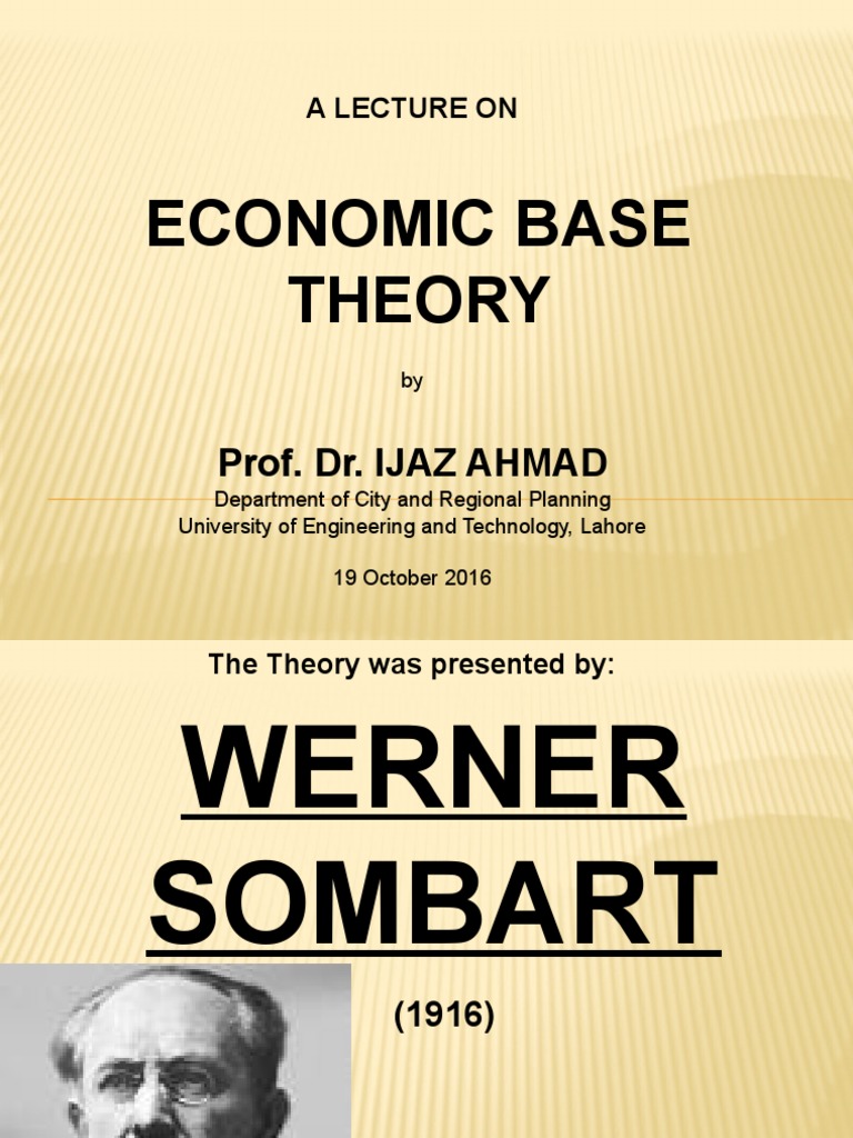 Economic Base Theory Overview | PDF | Employment | Business
