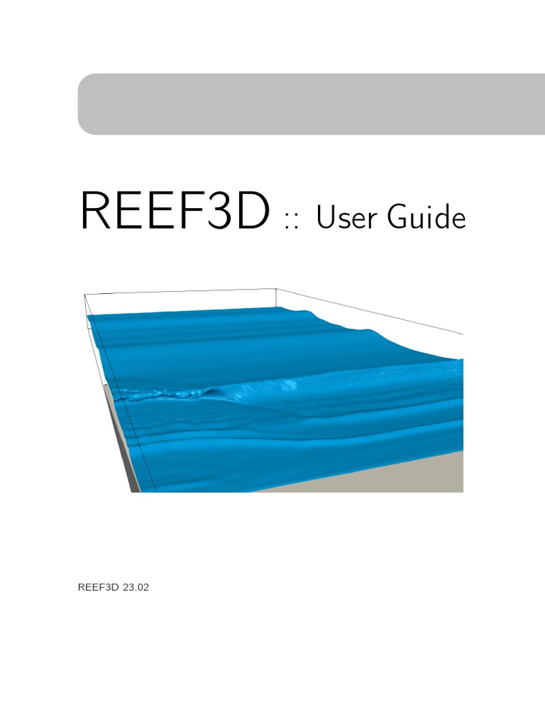 REEF3D-UserGuide | PDF | Discharge (Hydrology) | Computational Fluid Dynamics