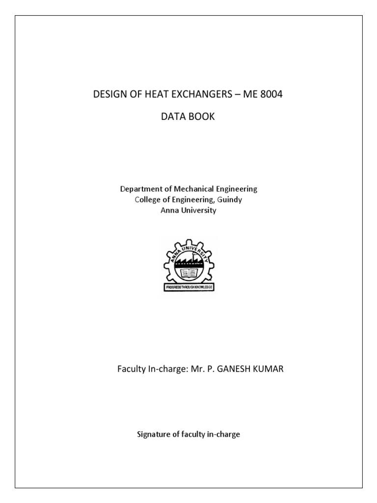 HX Data Book | PDF | Heat Exchanger | Humidity