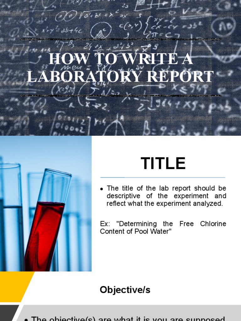 How To Write A Laboratory Report | PDF | Experiment | Laboratories