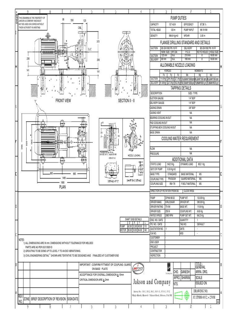 CPHM-80-32 + 75 KW 2 (250M) RB - Model | PDF | Pump | Gas Technologies