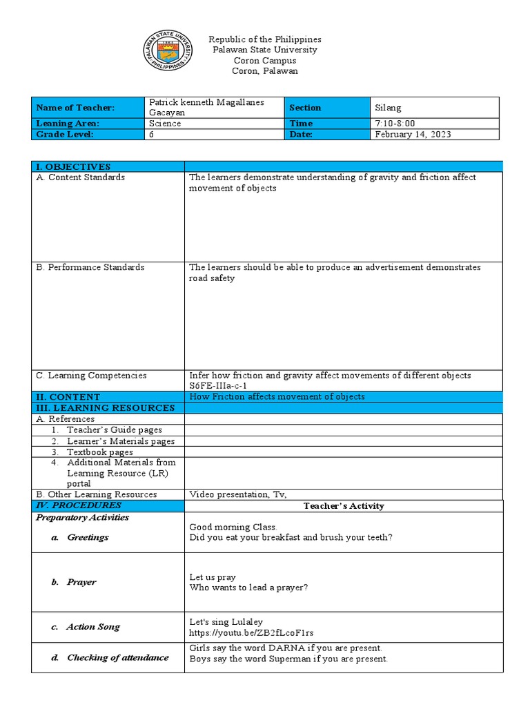 How Friction Affect Movement of Objects Semi | Download Free PDF ...