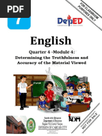 RWS - q4 - Mod5 - Critical Reading As Reasoning - Clean Copy 1 | PDF ...