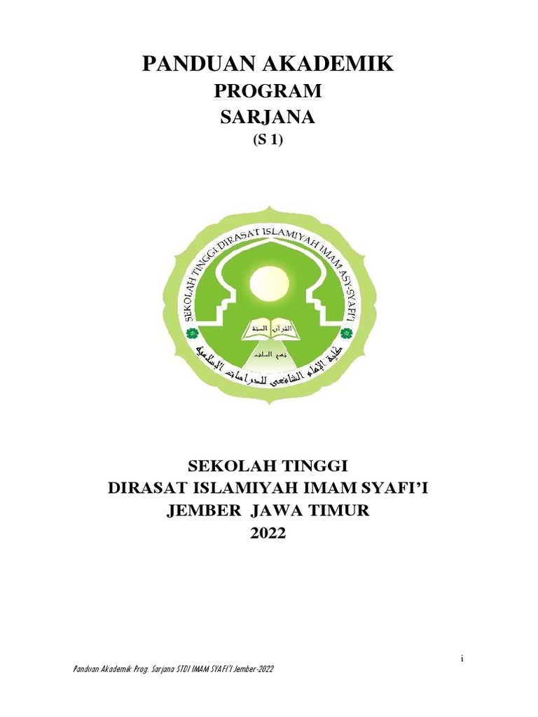 Panduan Akademik STDI Imam Syafi'i Jember | PDF | Karier & Perkembangan ...