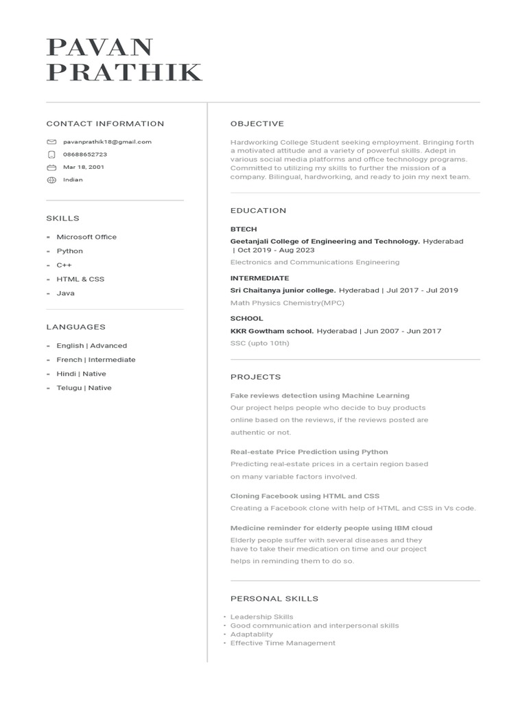 Untitled Resume | PDF