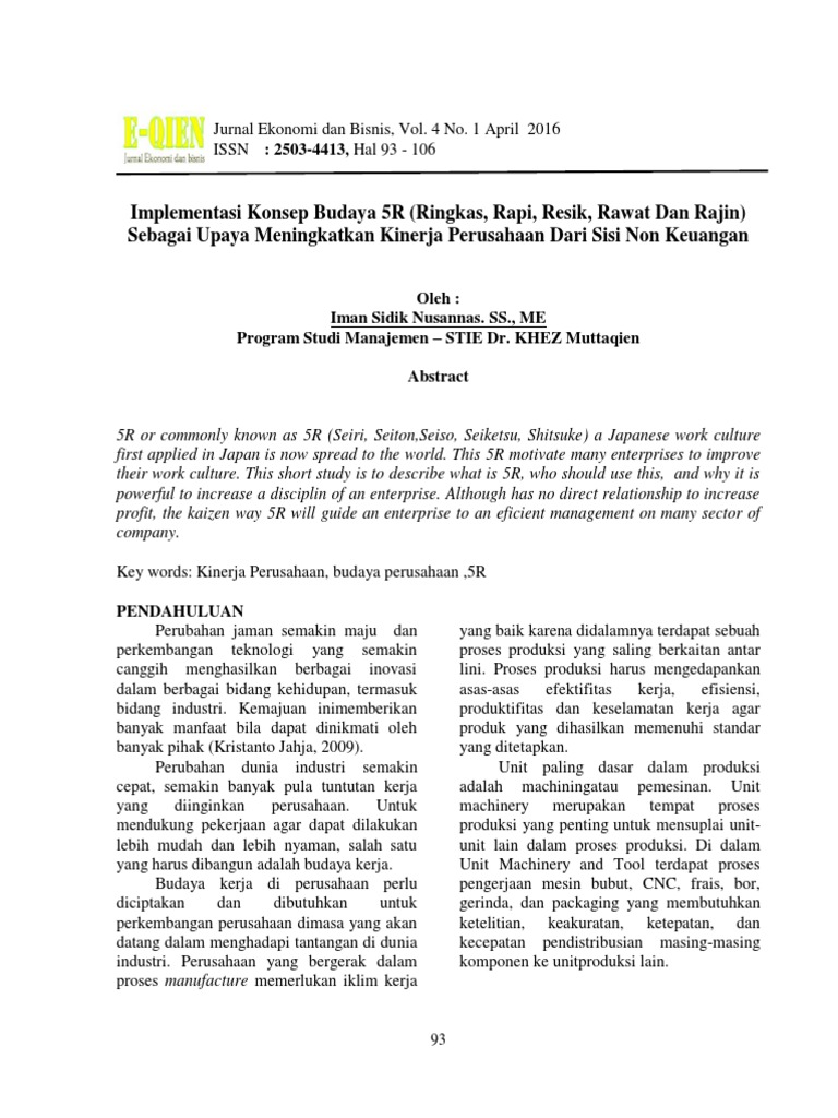 Implementasi Konsep Budaya 5r Ringkas Ra 173afb26 | PDF