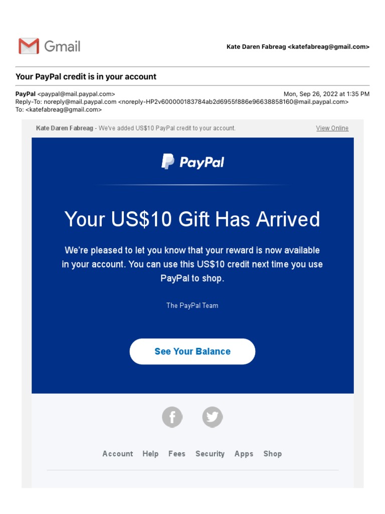 Your PayPal Credit Is in Your Account | PDF | Business | Finance ...