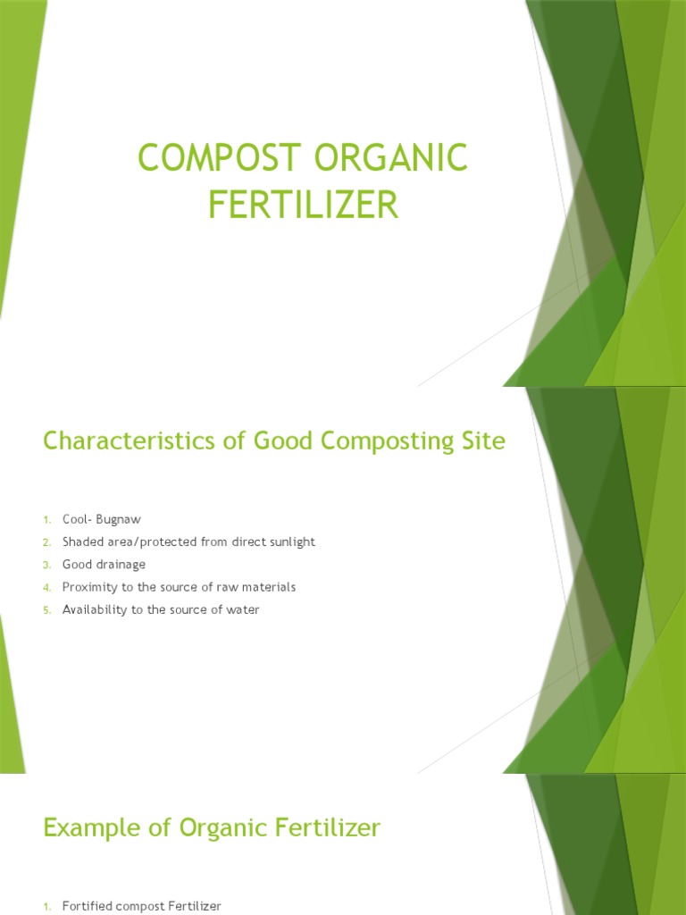 Compost Organic Fertilizer Slide 1 | PDF | Science & Mathematics