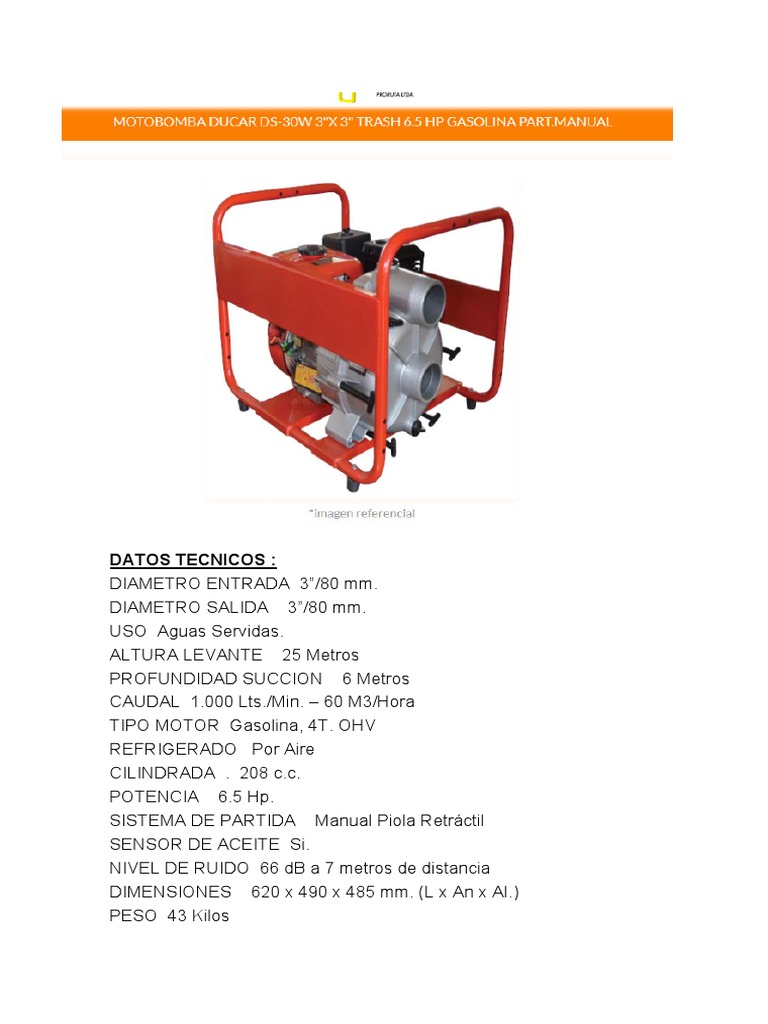 Motobomba | PDF