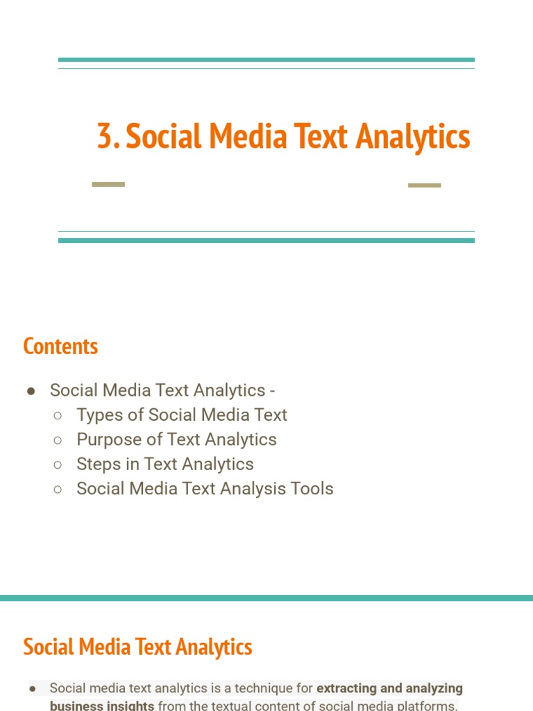 M3-Social Media Text Analytics | PDF | Analytics | Social Media