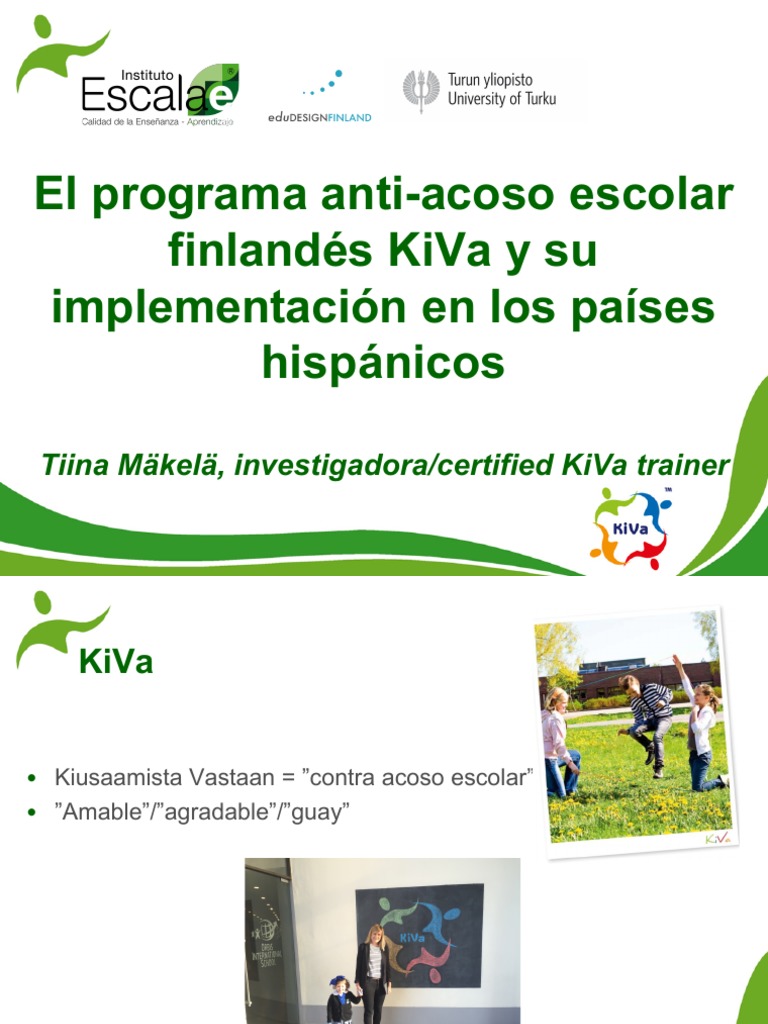 KiVa Presentación | Descargar gratis PDF | Plan de estudios | Finlandia