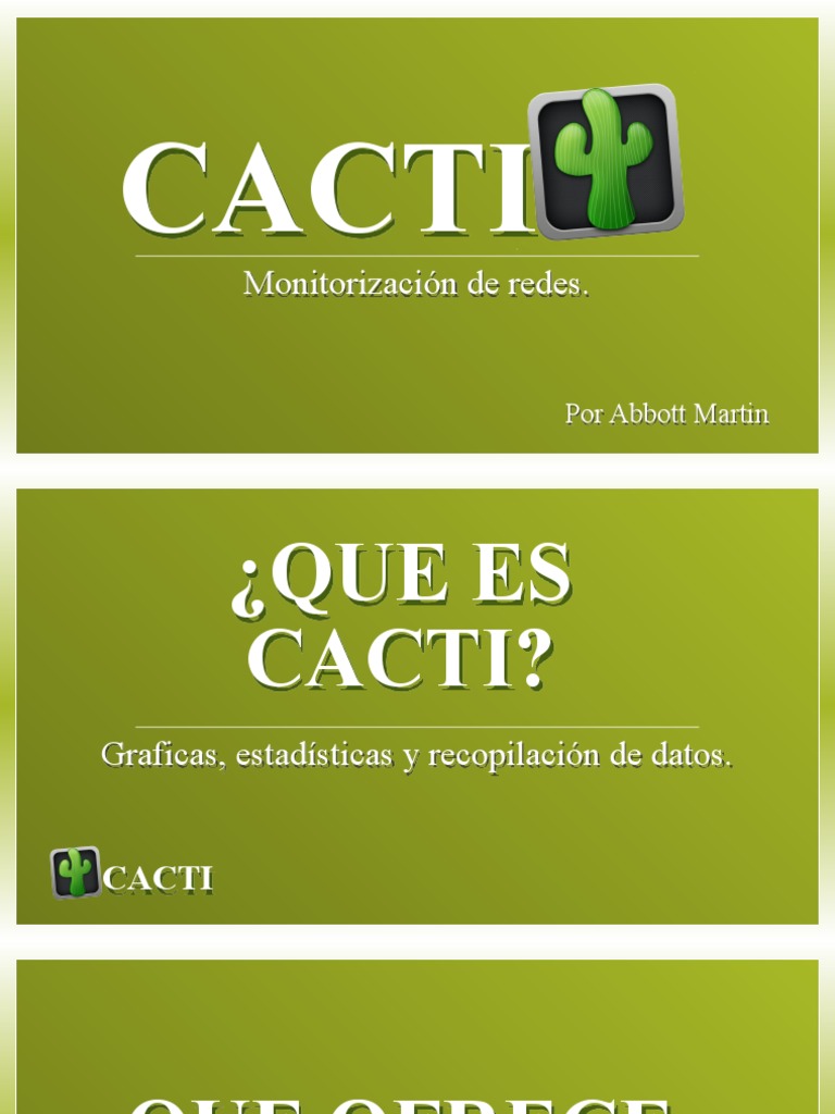 Presentacion Cacti | PDF