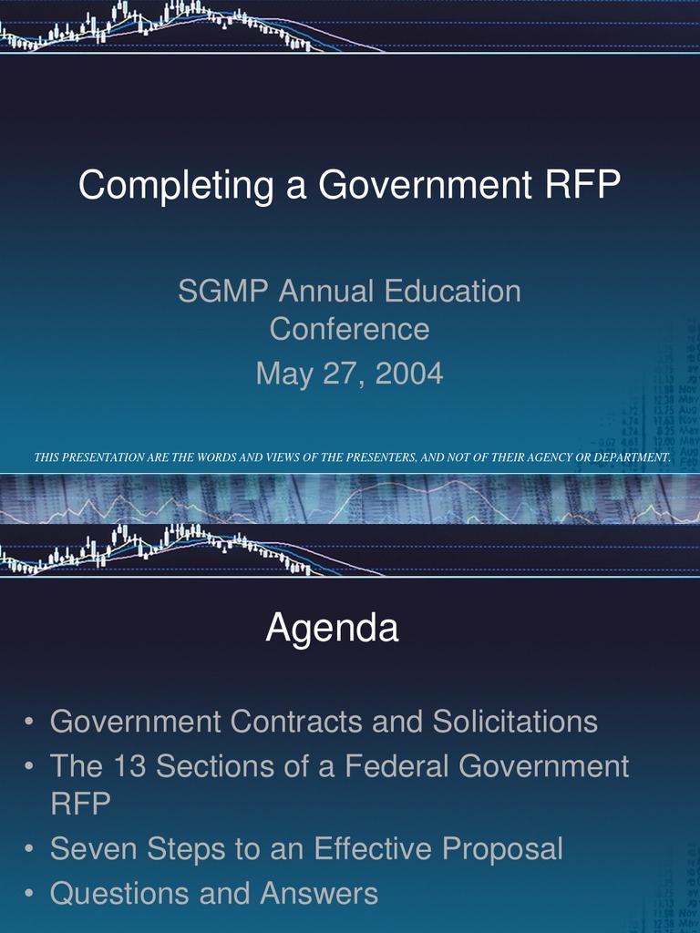 How To Write A Proposal For A Government RFP | PDF | Government ...