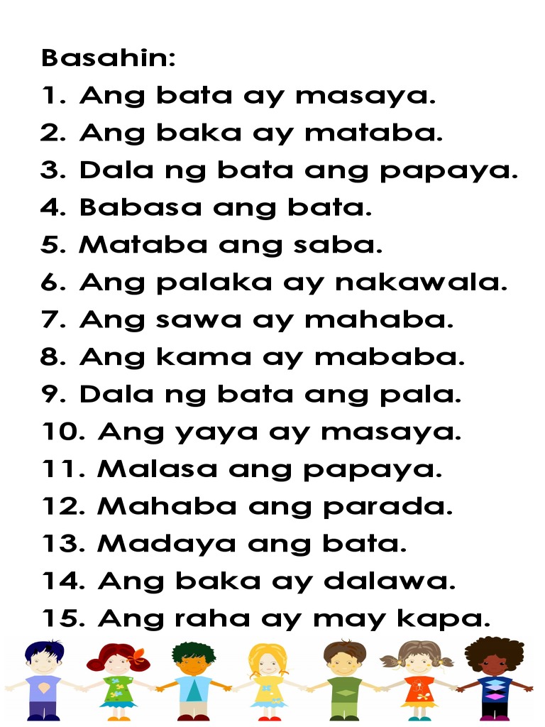 Pangungusap Aeiou | PDF