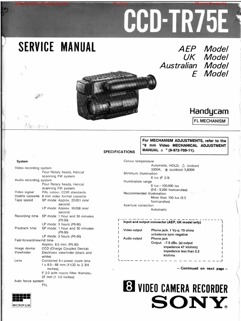 A Repeated Message about Free Service Manuals Available Globally from ...