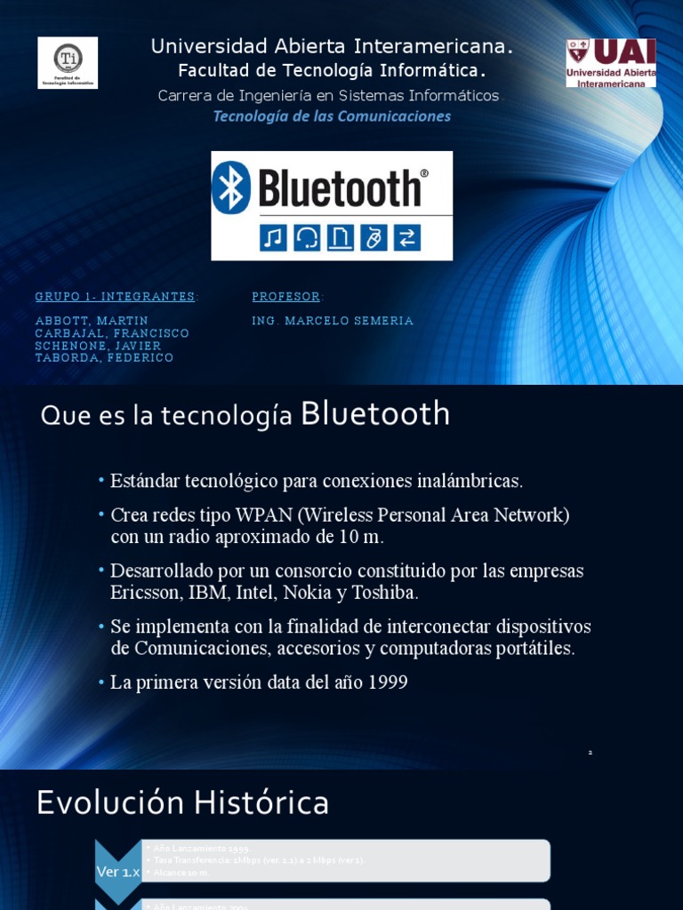 Evolución y Seguridad del Bluetooth | PDF | Bluetooth | Red de computadoras