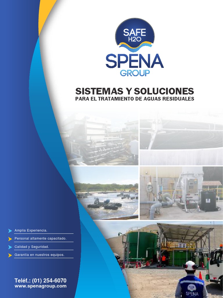 Brochure Spena Group - 2022 | PDF | Aguas residuales | Tratamiento de ...