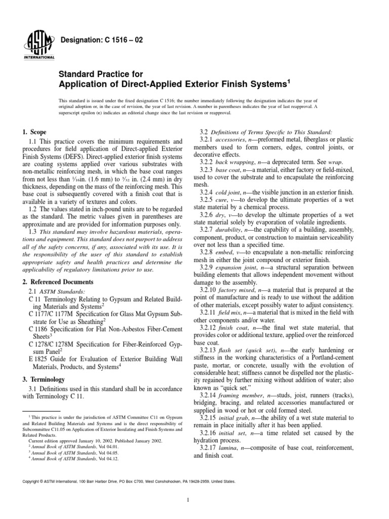 Astm C1516 | PDF | Water | Humidity