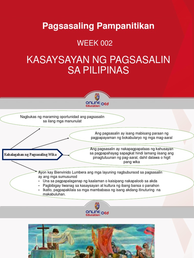 W2 Lesson 2 - Kasaysayan NG Pagsasaling Wika Sa Pilipinas ...