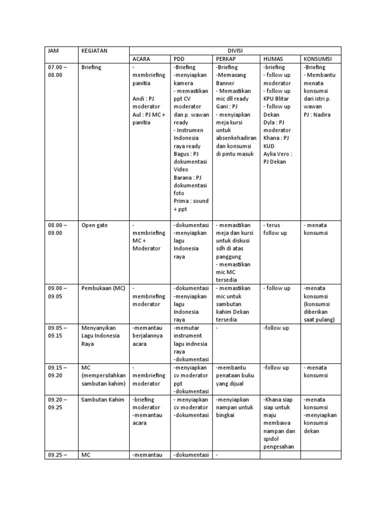 Rundown Launching Buku | PDF
